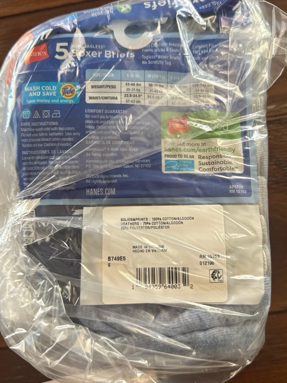 Hanes | Accessories | Pair New Hanes Boys Tagless 5pack Boxer Briefs ...